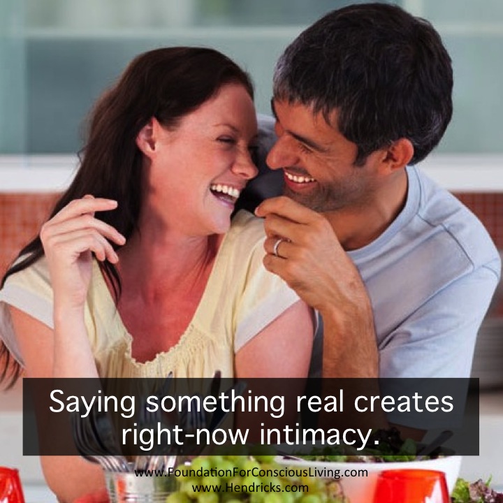 Day 4 - Saying Something Real Creates Right-Now Intimacy. - Foundation ...